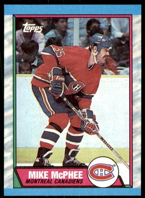 1989-90 TOPPS MIKE MCPHEE MONTREAL CANADIENS #84 | eBay