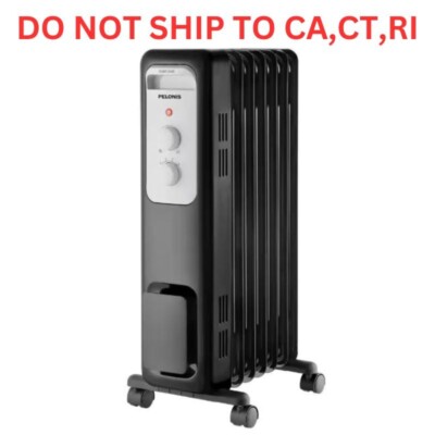 Intertek HO-0279 1500W Electric Oil Filled Radiator Space Heater ...