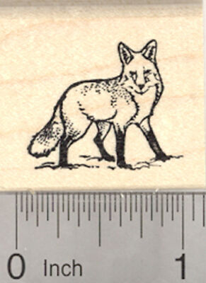 Fox Rubber Stamp, Small D26808 WM | eBay