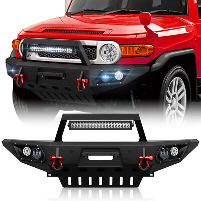 For 2007-2014 1st Gen Toyota FJ Cruiser Front Bumper w/ Winch Plate ...