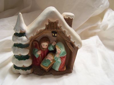 Vintage Enesco Collectible Nativity Mary Joseph Manger porcelain | eBay