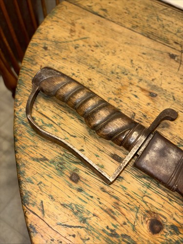 18th Century Rev War / Federal Iron Mounted Sword In Scabbard Super ...