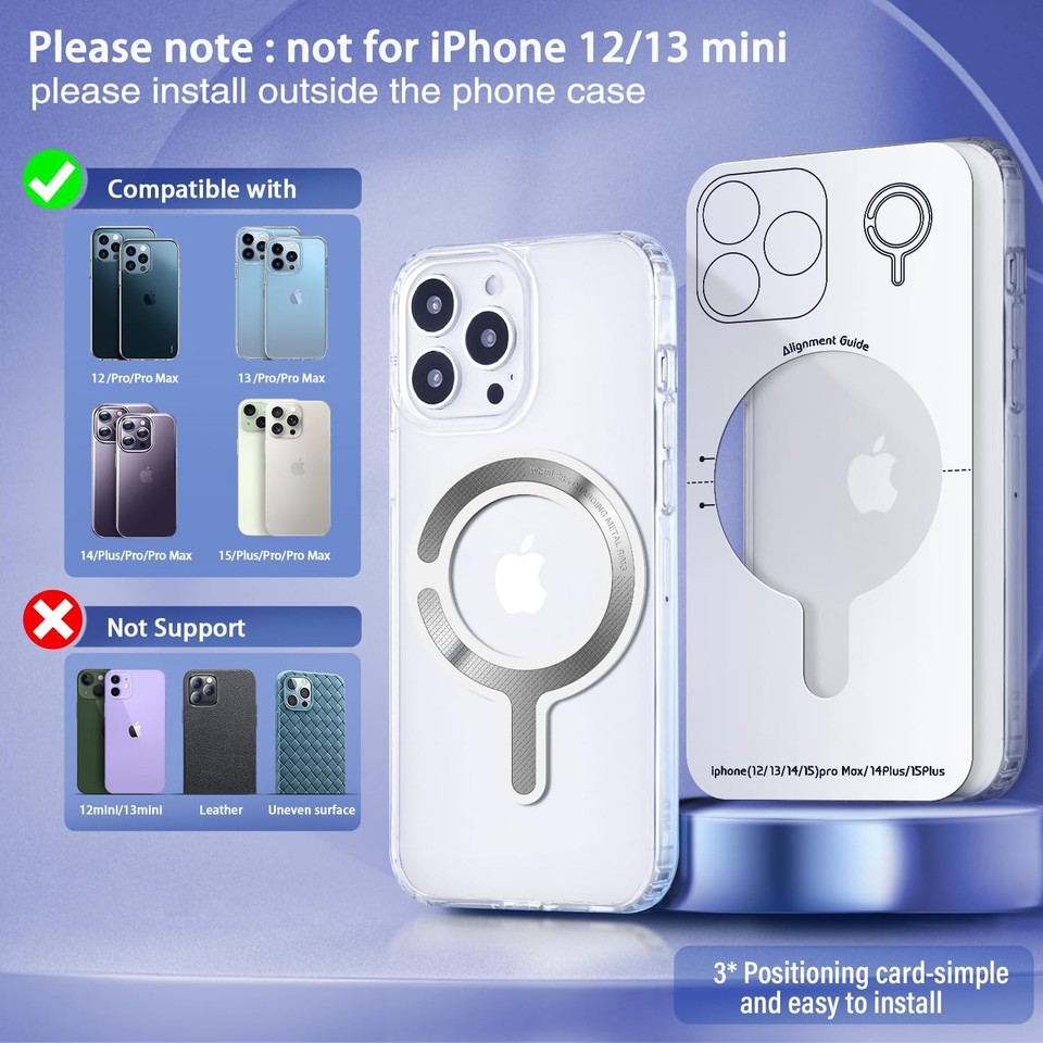 Magnetic Adapter Ring for Magsafe Strong Adhesive Sticker | eBay