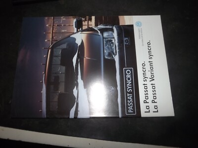 0104 Prospectus / Brochure / Catalogue - Volkswagen Passat syncro | eBay
