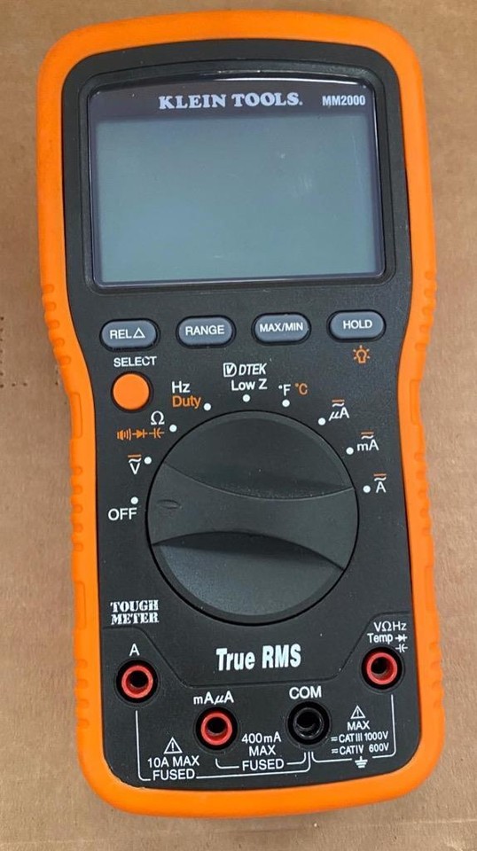 KLEIN TOOLS MM2000 TRUE RMS MULTIMETER- USED. | eBay
