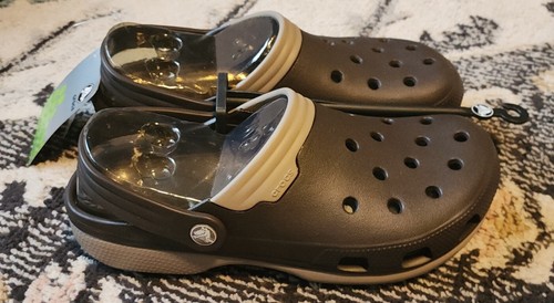 Crocs Clog Shoes Size M8/W10, Unisex Duet EXPRESSO/MUSHROOM | eBay