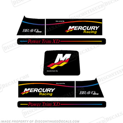 Fits Mercruiser Bravo One Racing Decals - Discontinued Decal ...