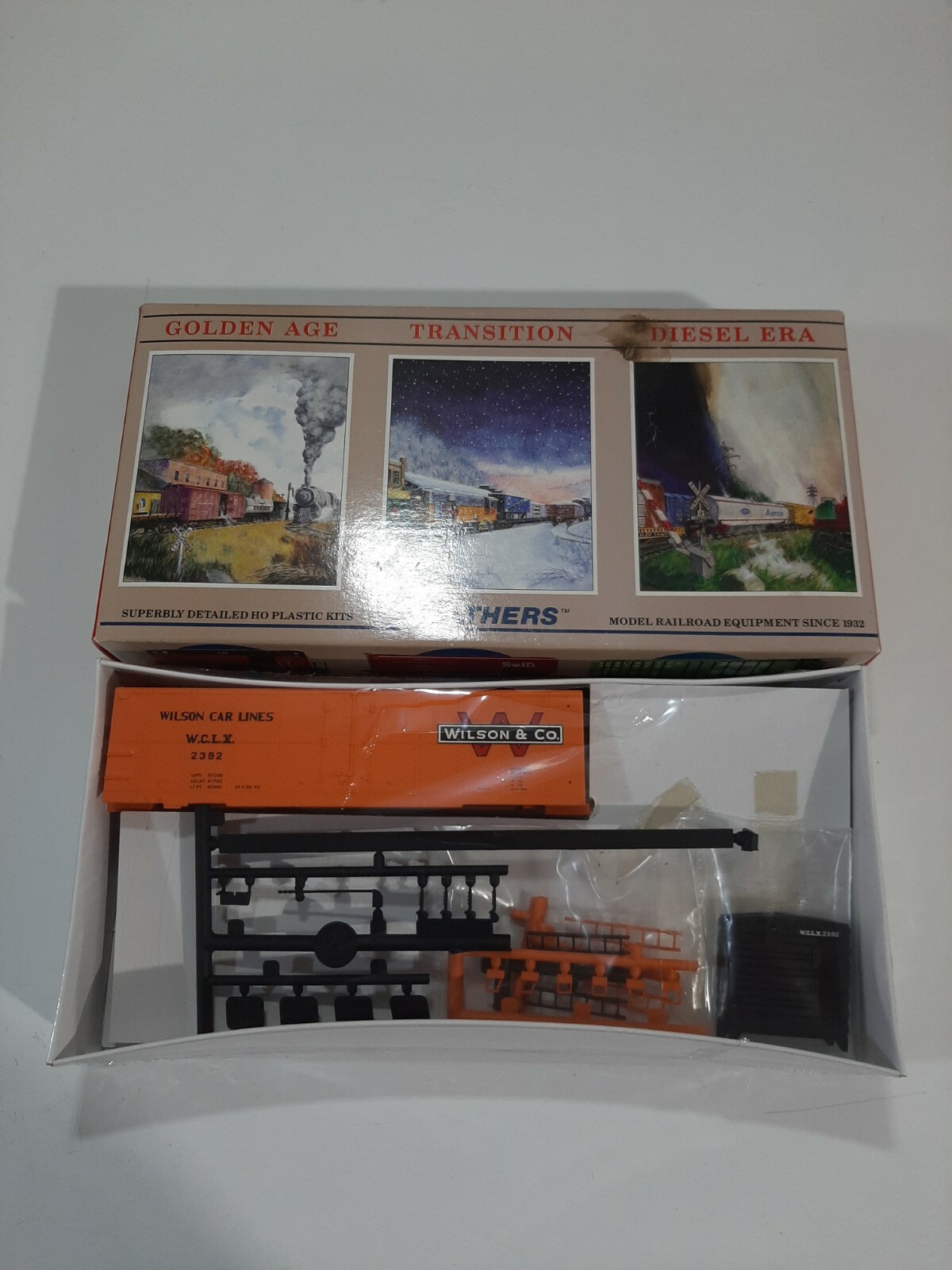 New Walters HO Scale 40' Meat Reefer Wilson Box Car Lines WCLX Freight ...