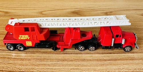 Vintage 1984 1:80 Lesney Matchbox Fire Engine Trailer Extension Ladder ...