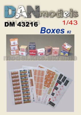 DAN 43216 Cardboard boxes (Part 2) — paper set 1/43 | eBay