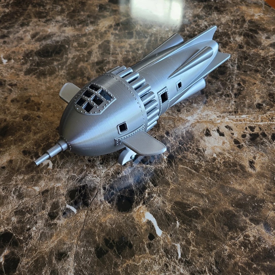 Flash Gordon Zarkov Rocket Ship Model 1:144 scale 310mm | eBay