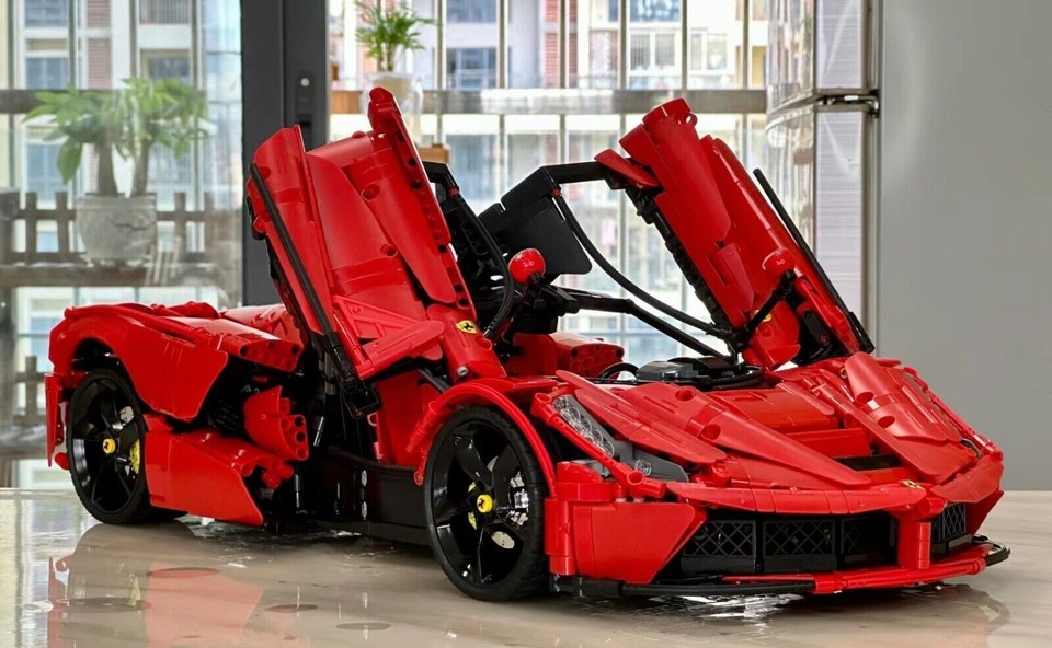 CADA Technic Ferrari LaFerrari, Race Car Model Building Kit, 1:8 Scale ...