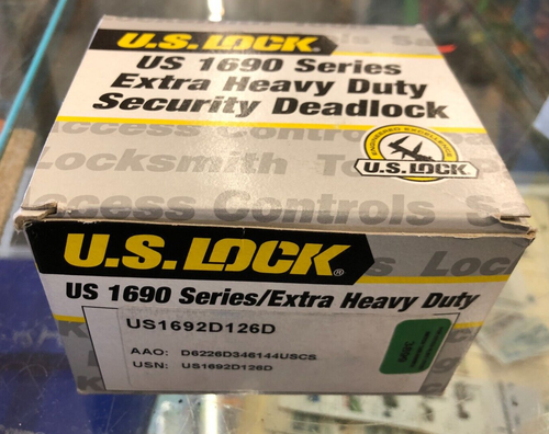 U.S. LOCK 1690 Series Extra Heavy Duty Security Deadlock Deadbolt w ...