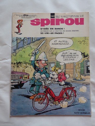 SPIROU n° 1665 NAISSANCE DE L'ECRITURE (4p) + MINI RECIT 495 + COVER DERIB | eBay