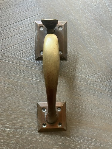 ANTIQUE VINTAGE BRASS DOOR HANDLE THUMB LATCH OLD HOUSE HARDWARE | eBay