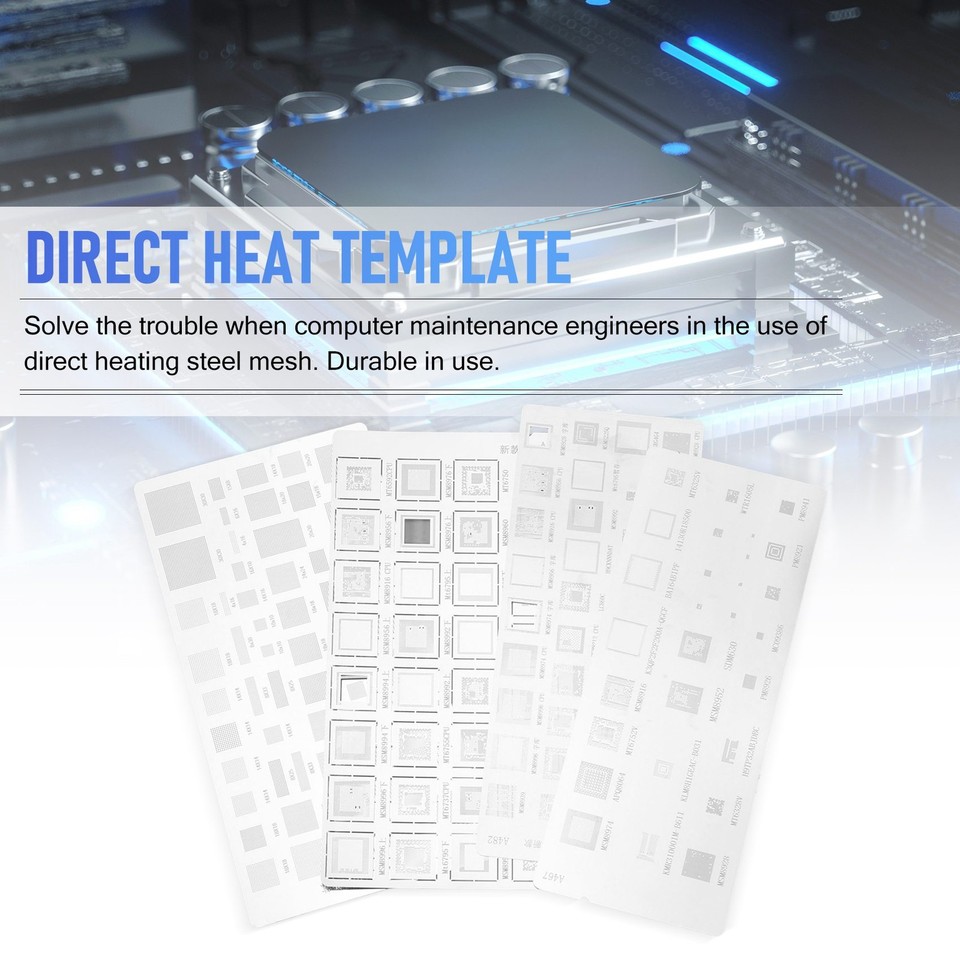 4PCS Universal BGA Stencil for MTK CPU PM IC Reball Pin Direct4559 | eBay
