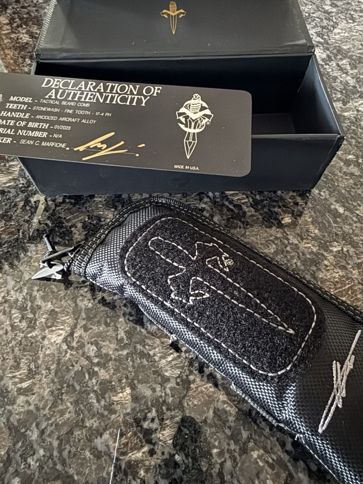 Microtech Knife Marfione Custom Tactical Beard Comb Special Edition ...