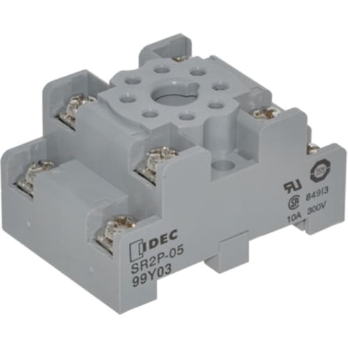 1PC IDEC CORPORATION SR2P-05 Relay Socket 2 Pole DIN rail mount for ...
