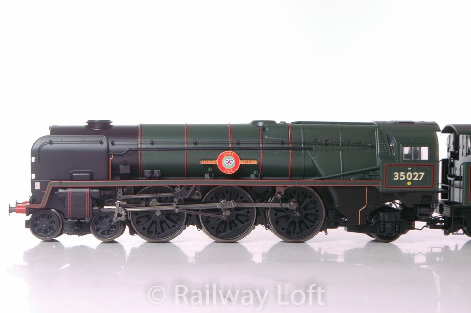 Merchant Navy Class "Port Line" 35027 in BR Green By Hornby R2268 | eBay UK