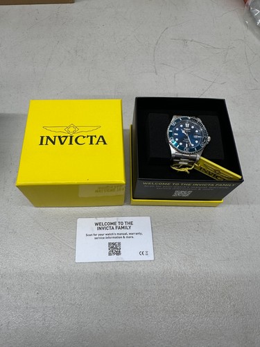 Invicta Pro Diver 30019 Mens Silver Water Resistant Round Dial Analog ...