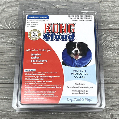 MEDIUM KONG Cloud Inflatable Premium Protective Collar Dogs Cats ...