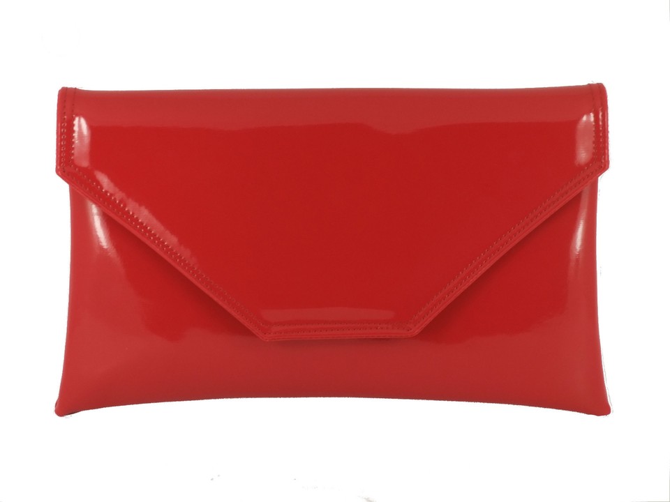 Stylish Large Envelope Patent Clutch Bag/Shoulder Bag Wedding Party ...