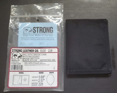 STRONG LEATHER COMPANY - BADGE CASE WALLET, #71000-228 | eBay
