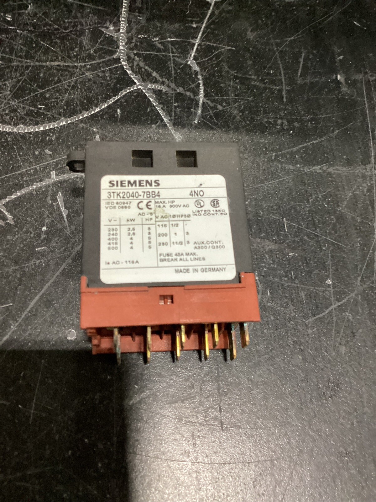 SIEMENS 3TK2040-7BB4 MINIATURE CONTACTOR #606M8FML | eBay