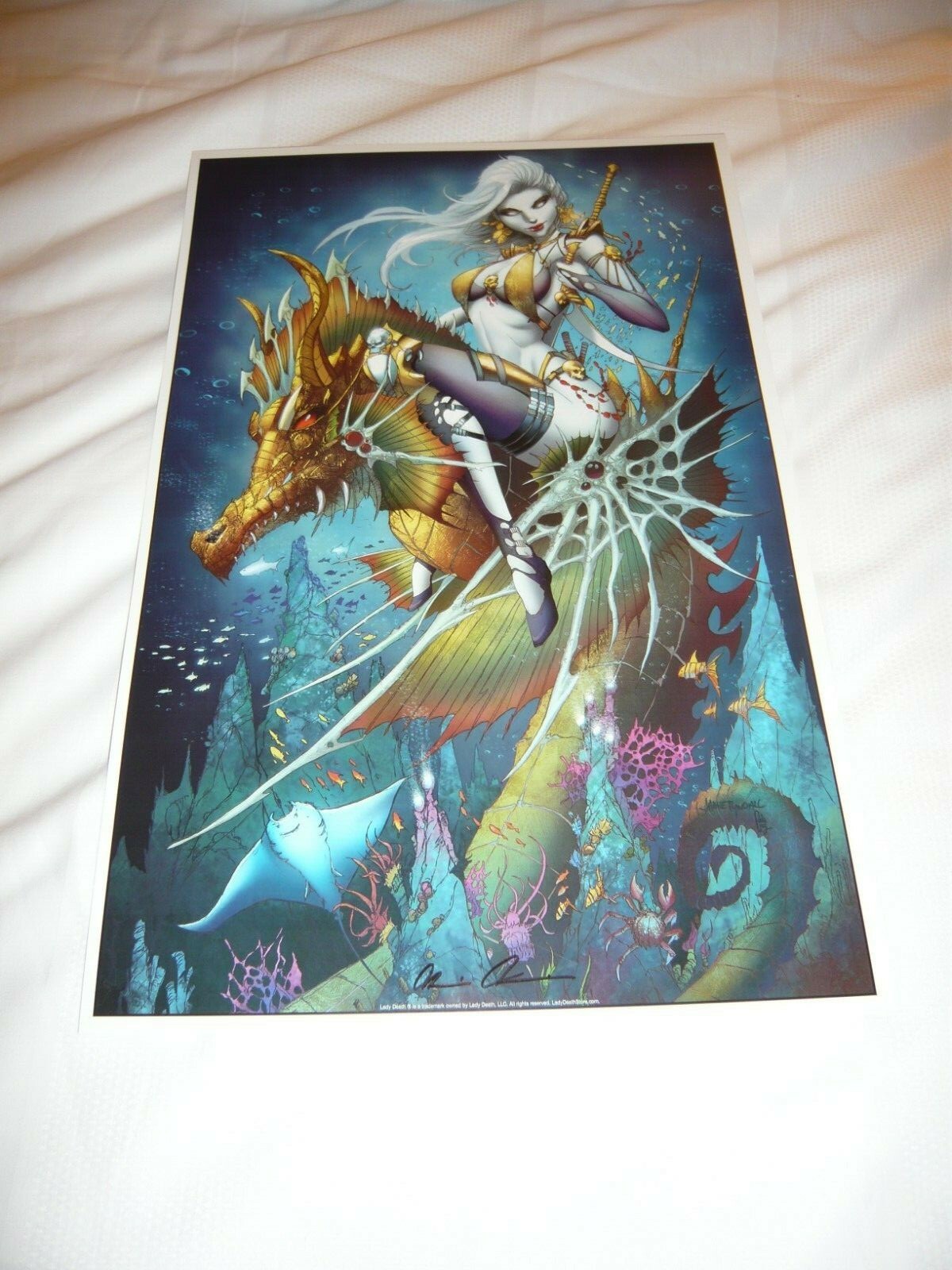 2019 SDCC LADY DEATH SINISTER SEAS ART PRINT BY JAMIE TYNDALL 11x17 | eBay