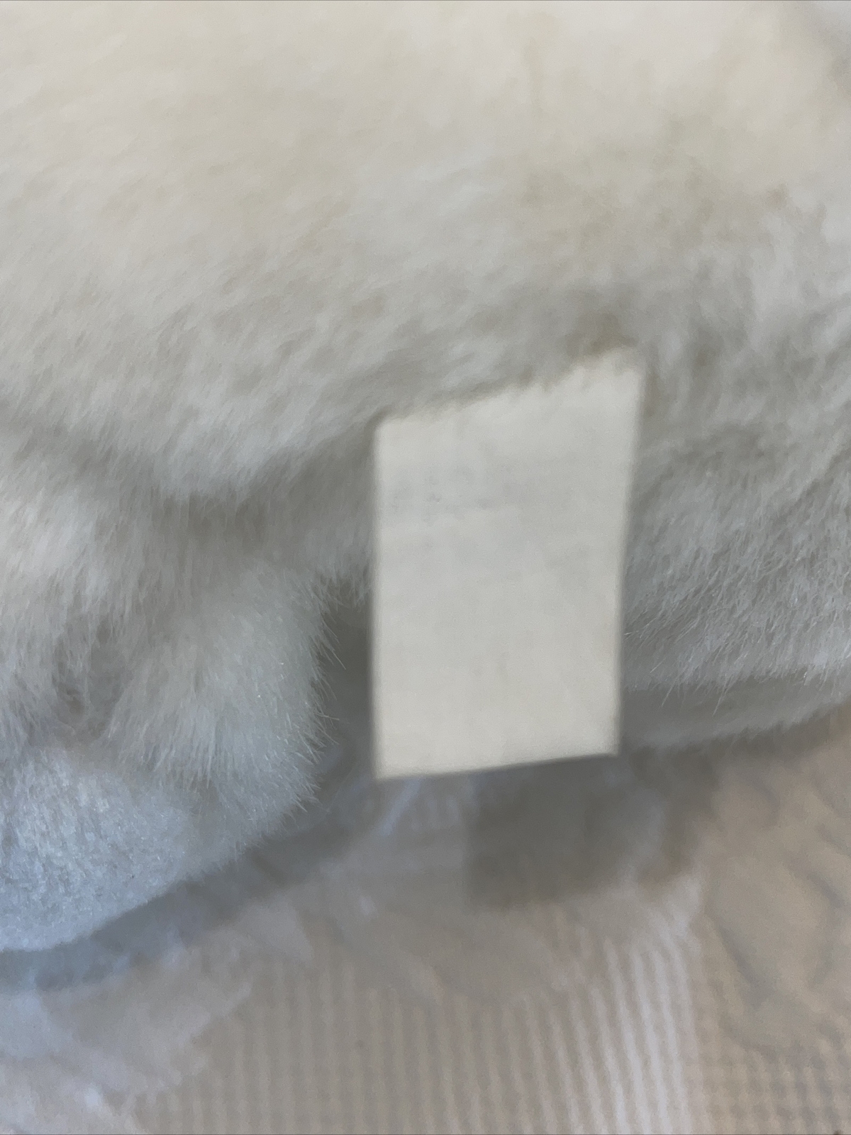 Snuggle Bunny Vintage White Easter Plush w/ Yellow Satin Ears Pink Nose ...