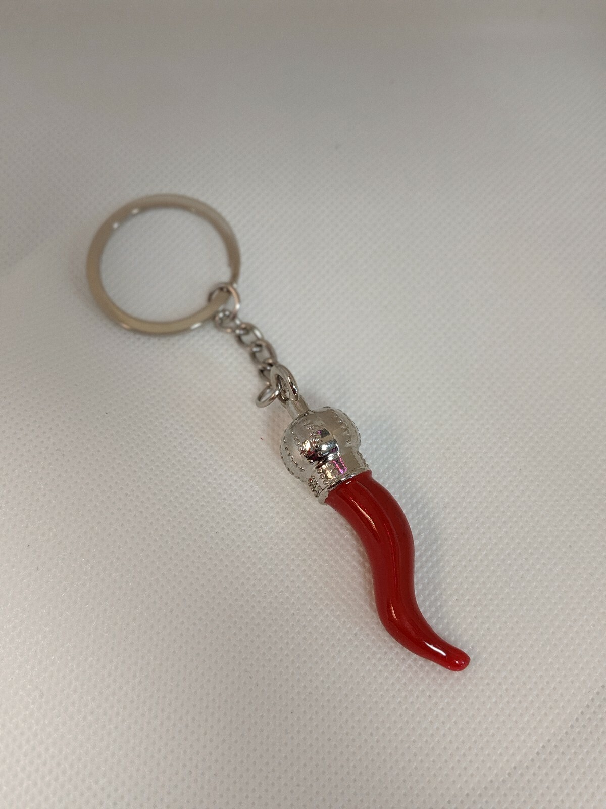 Italian horn keychain, solid metal, not plastic🇺🇸 USA SHIPPER 🇺🇸 ...