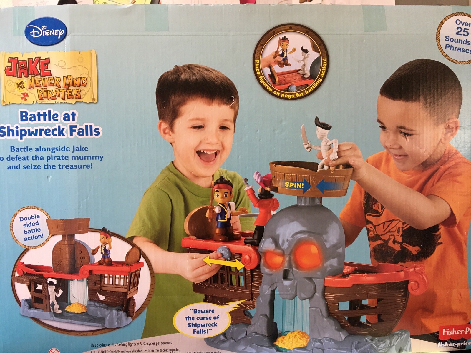 Vintage Jake And The Neverland Pirates BATTLE AT SHIPWRECK FALLS Ship ...