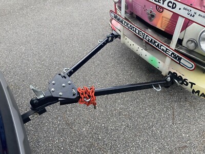 Adjustable Tow Bar Bumper Mount Tow Bar 5000 lbs Fit 2'' Ball With ...