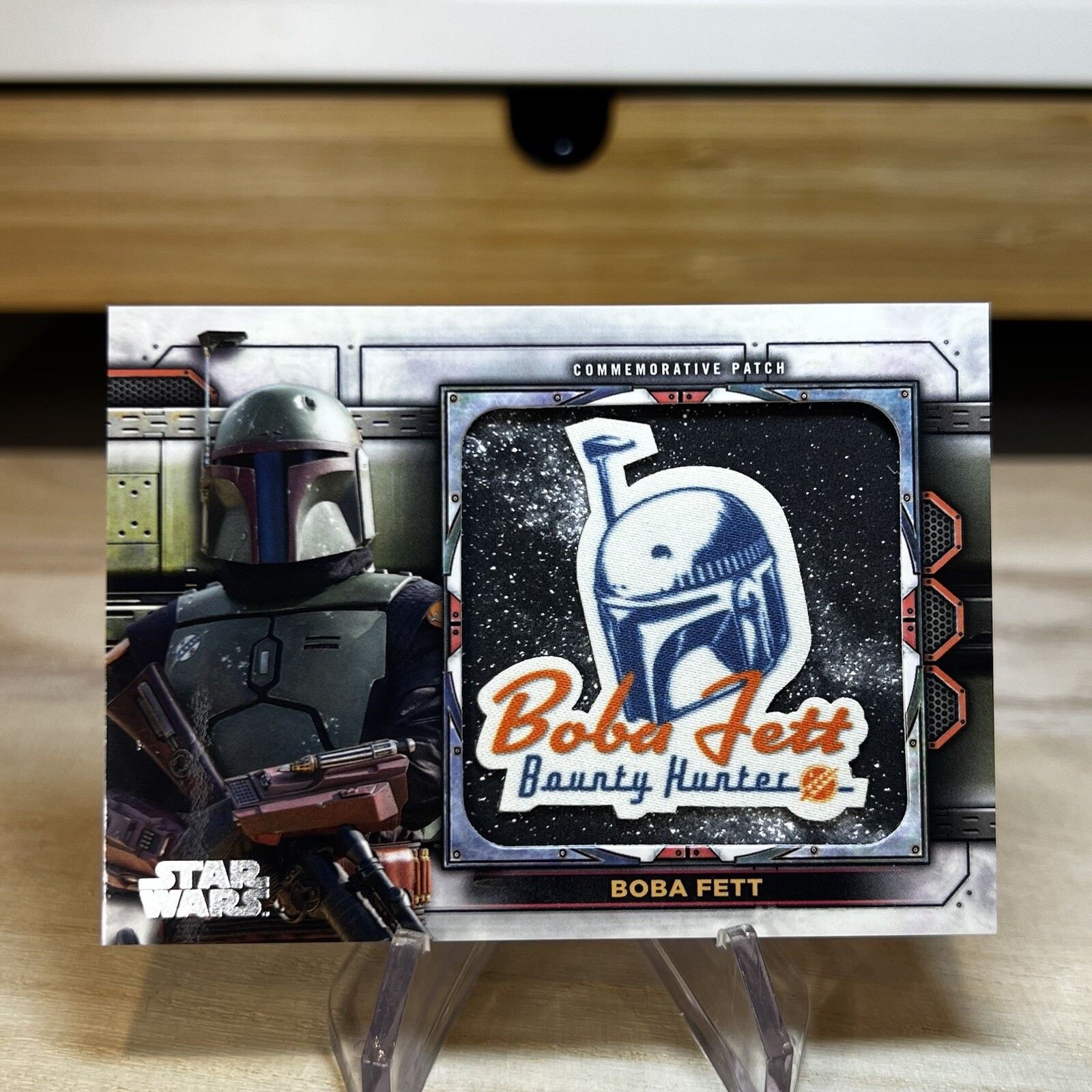 2022 Topps Star Wars BOBA FETT Patch CARD MP-10 The Book of Boba Fett ...
