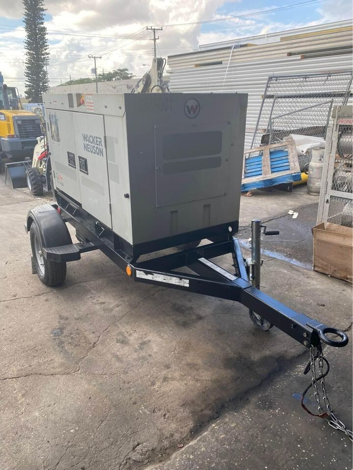 2018 14kW Wacker Neuson G14 Diesel Generator Trailer Mounted Kubota ...