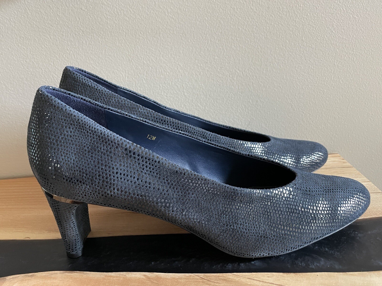 VANELi Womens Dayle Navy E-Print Pumps Size 12 (medium) | eBay