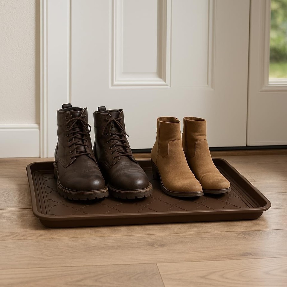 2 Pack Brown Boot Trays 16.5
