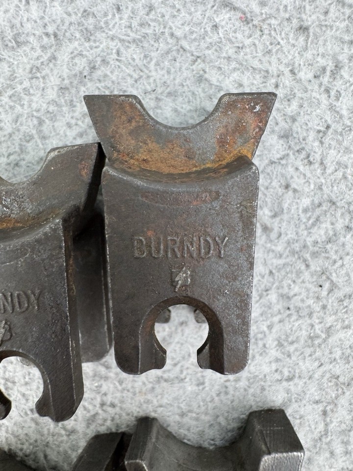 Burndy W DIE Set Of 10 Vintage | eBay