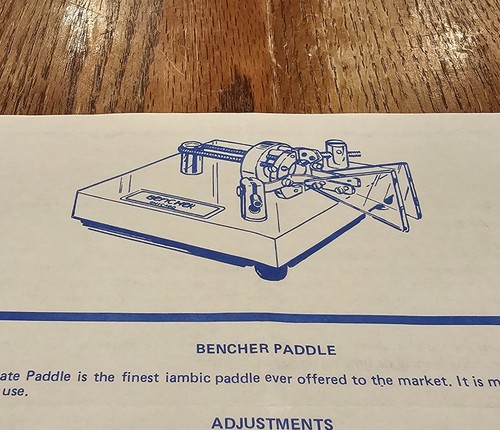 Bencher Iambic Paddle with MFJ-422B Electronic Keyer | eBay