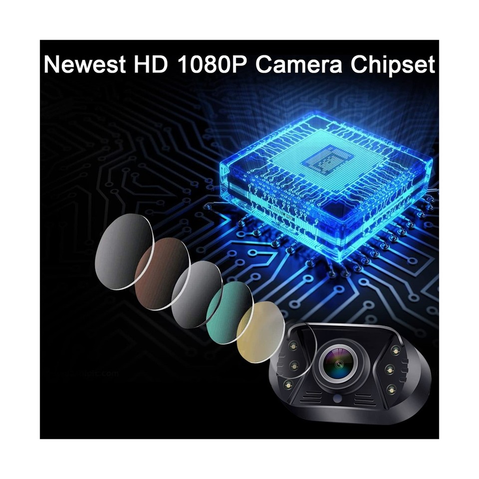 Backup Camera Rear View Monitor Kit HD 1080P for Car Truck Minivan ...