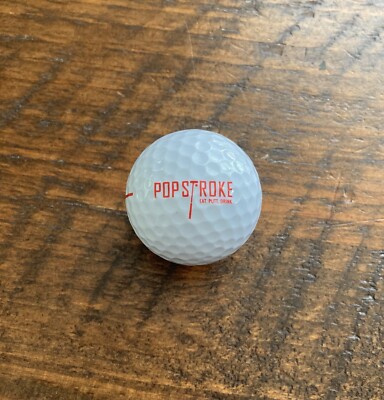 Red Pop Stroke Eat Putt Drink Collectible Logo Golf Ball TaylorMade ...