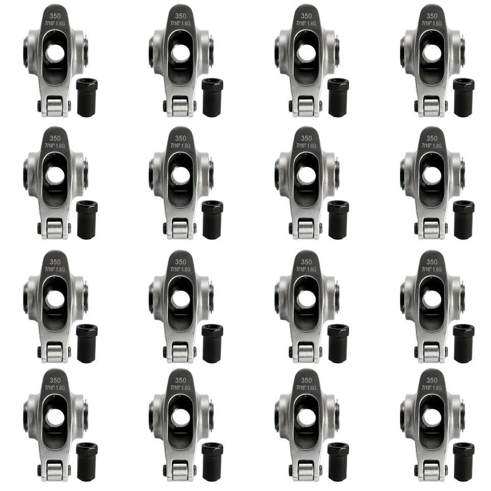 For SBC 350 1.6 Ratio 7/16" Stud Roller Stainless Steel Self-Aligning ...