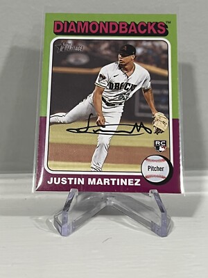 JUSTIN MARTINEZ 2024 TOPPS HERITAGE #169 ROOKIE CARD ARIZONA ...