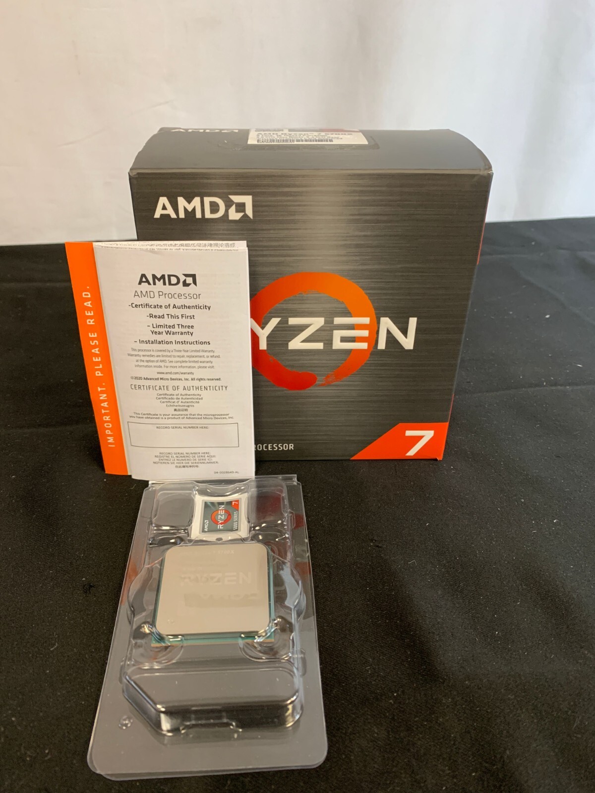 AMD Ryzen 7 5700X Series Gray 8 Core 16 Thread Socket AM4 Desktop Processor