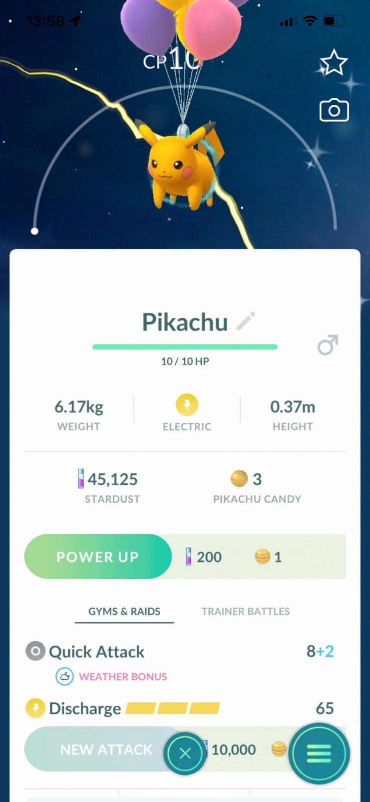 Shiny Flying Pikachu LeveI 1 Purple Ballon Singapore- MlNl P T C | eBay