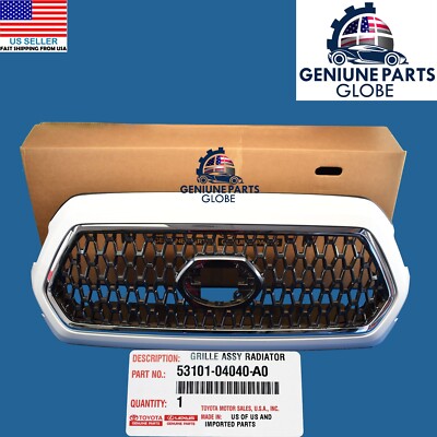 GENUINE TOYOTA 17-21 TACOMA TRD SPORT OFF ROAD WHITE 040 GRILLE 53101 ...