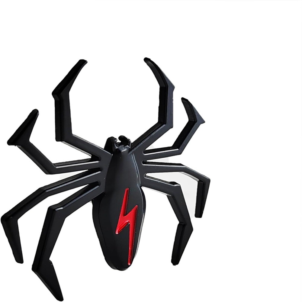 2Pcs Black Spider Decal Spider Lightning Sticker Car | eBay