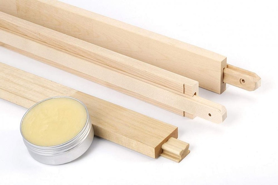 Wax Coated 22" 2 PCS Package Center Mount Classic Traditional Wood ...