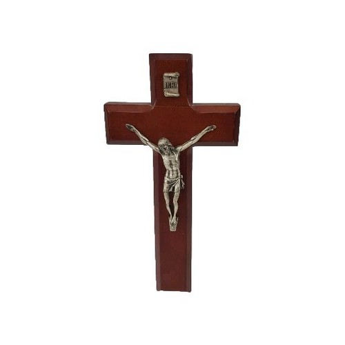 INRI Jesus Christ Wood Crucifix Cross Wall Hanging 8 Inches Vintage | eBay