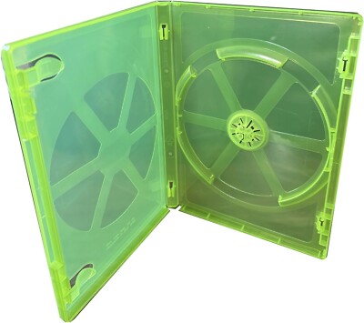 10 New Viva 15mm Single DVD Case, Transparent Green, Compatible with ...